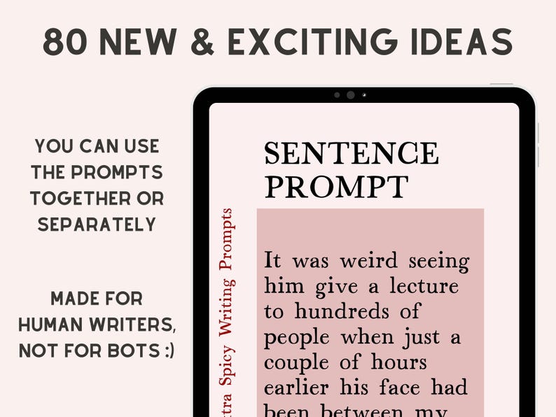 Spicy Writing Prompts and Adult Story Ideas (PDF) - Etsy UK