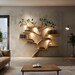 Rustic Tree Wall Shelf Wooden Tree Bookshelf Live Edge Floating Wall ...