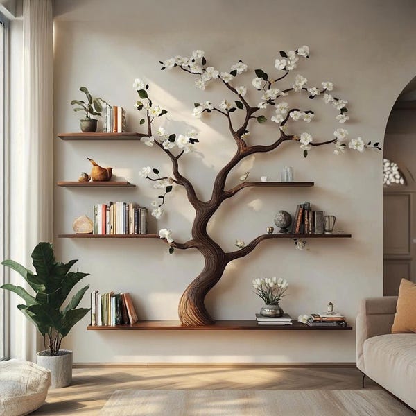Wall Tree Bookshelf - Etsy