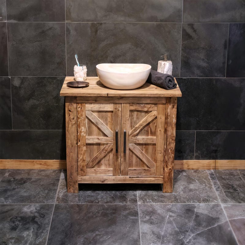 Rustic Bathroom Vanity - Etsy