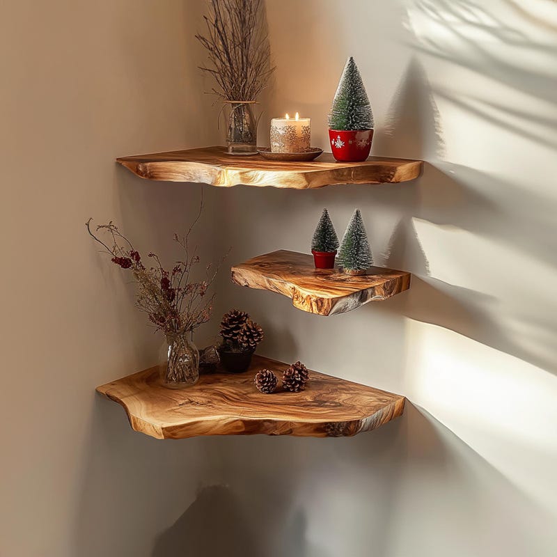 Live Edge Shelf - Etsy