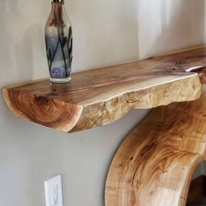 Rustic Console Table Solid Wood Console Table Rustic Side Table ...