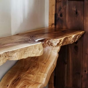 Rustic Console Table Solid Wood Console Table Rustic Side Table ...