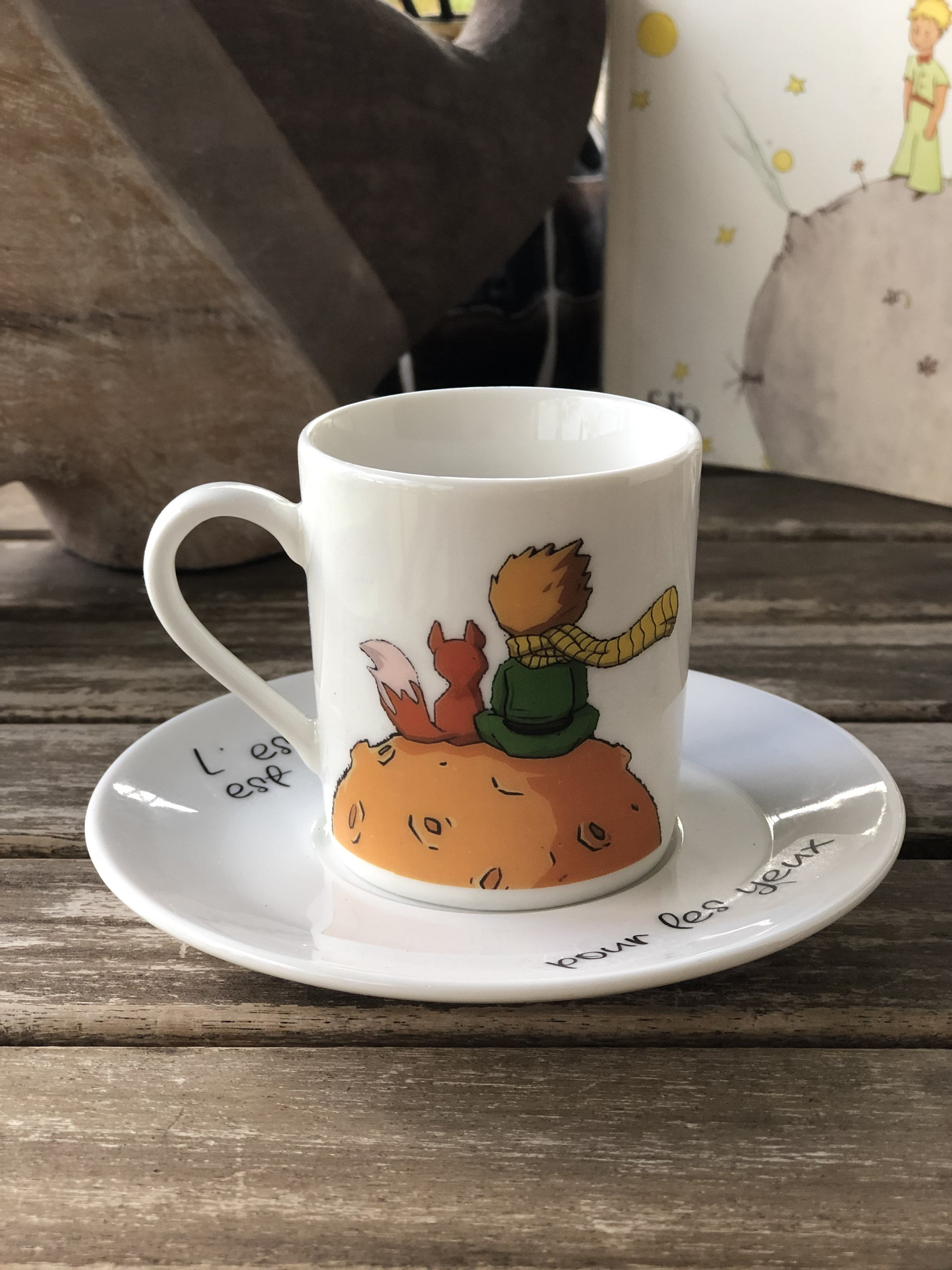 Prince Espresso Cup and Saucer Porcelain Coffee Mug and - Etsy