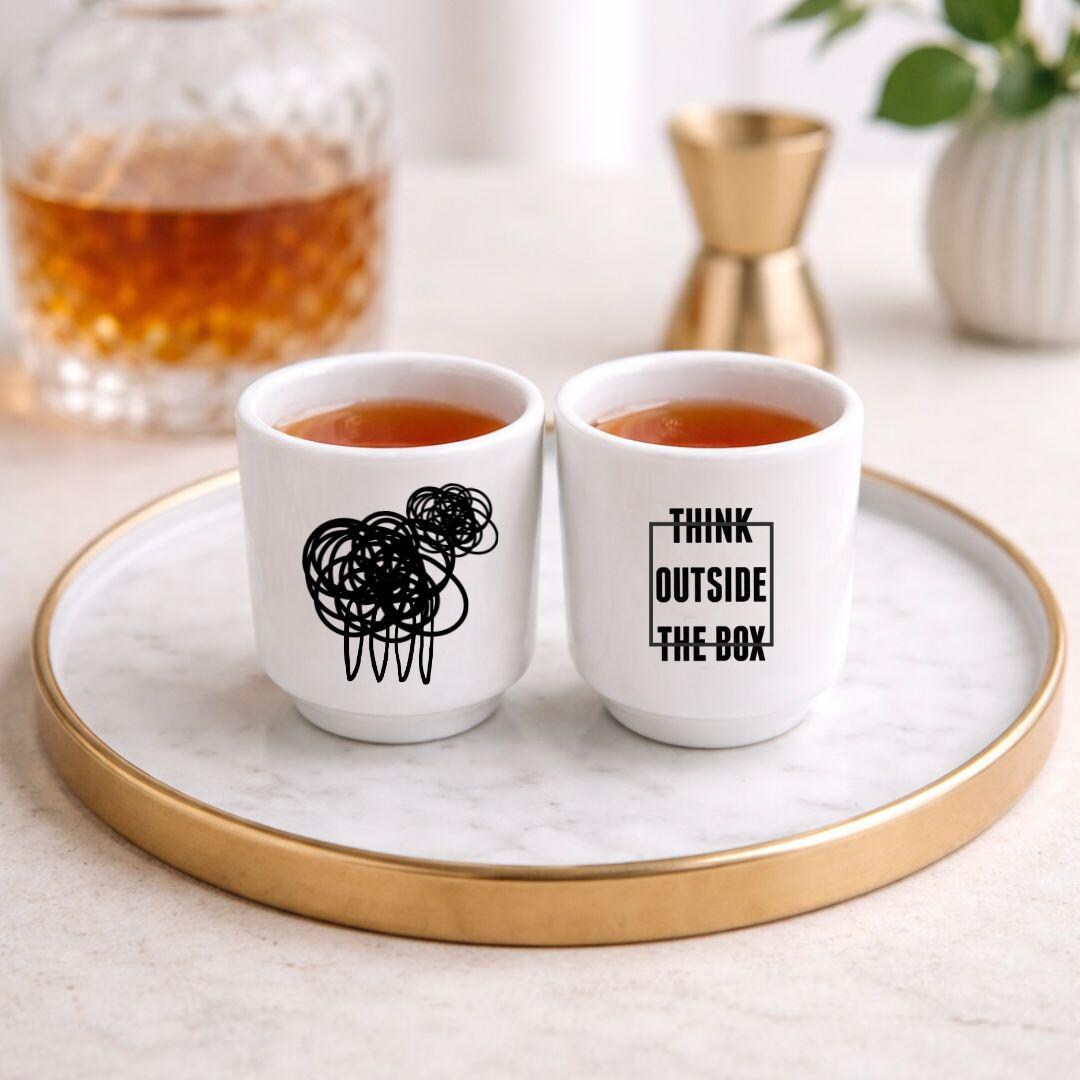 Black Sheep Shot Glass Set of 2, Think Outside the Box Shot Glass ...