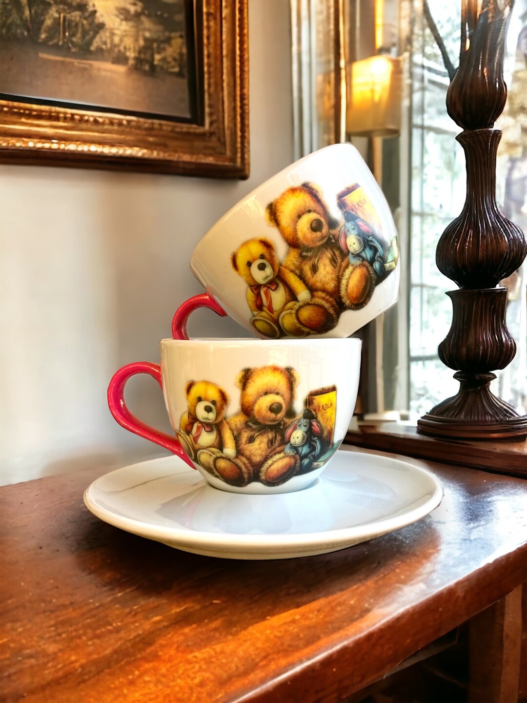 Vintage Teddy Bear, Teddy Bear Cup, Teddy Bear Tea Cup, Teddy Bear ...