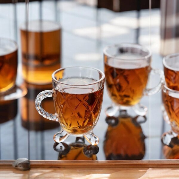 Glass Tea Cups - Etsy