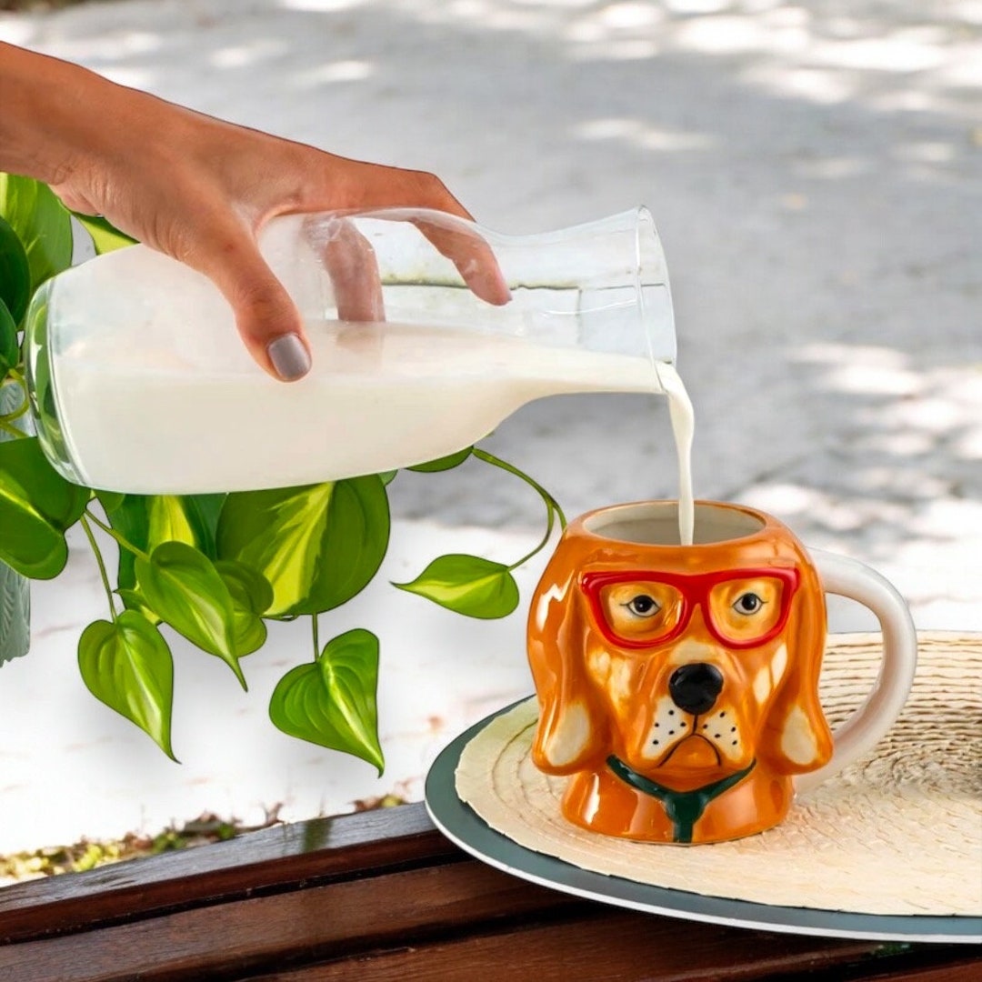 Large Dog Shaped Mug – Adorable Pet Lover Coffee Cup, Oversized ...