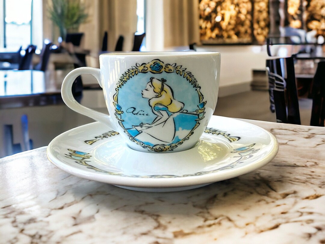 Alice in Wonderland, Alice Coffee Cup, Alice Mug, Porcelain Espresso ...