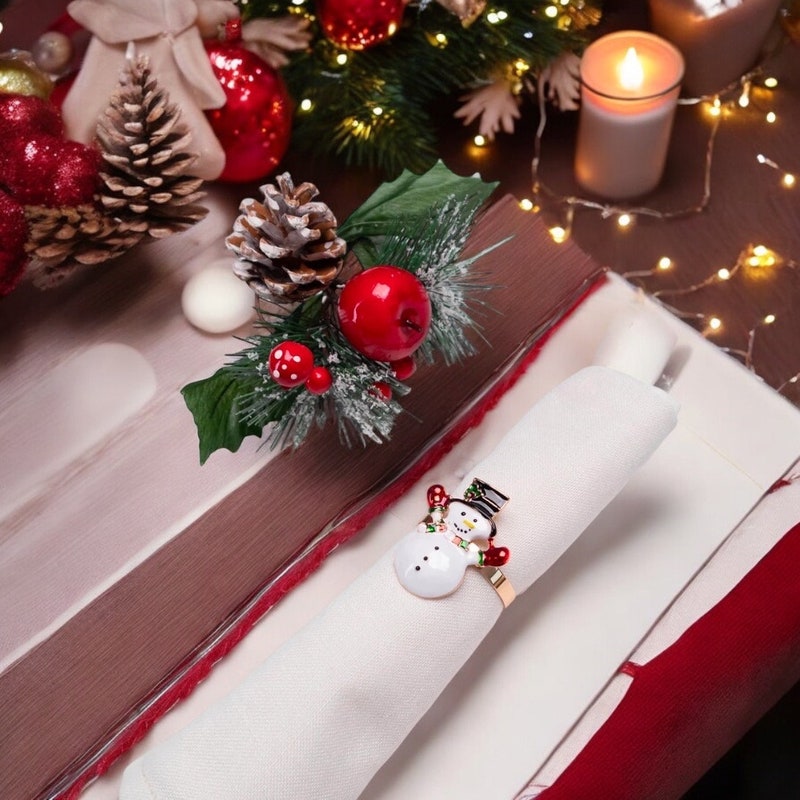 Snowman Napkins - Etsy