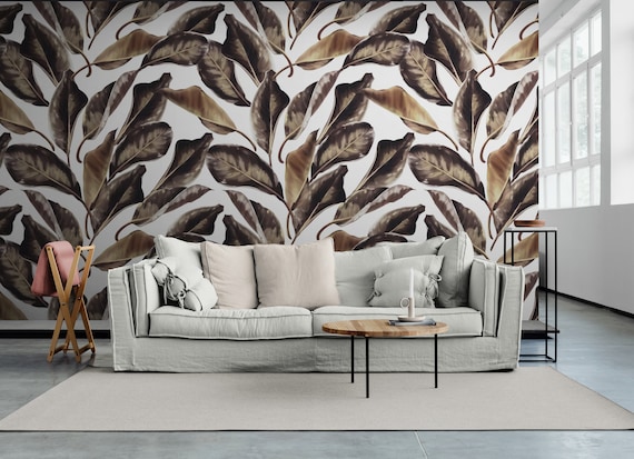 Wallpaper Pattern Modern Brown