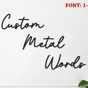 Metal Words - Etsy