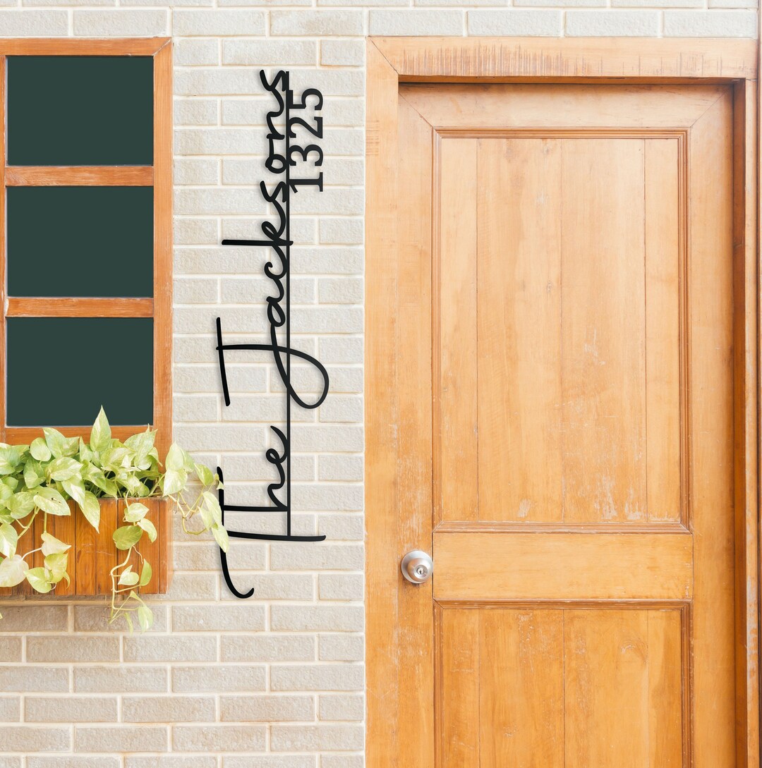 House Name Sign, Family Metal Sign, Last Name Metal Sign, Wedding Gift ...