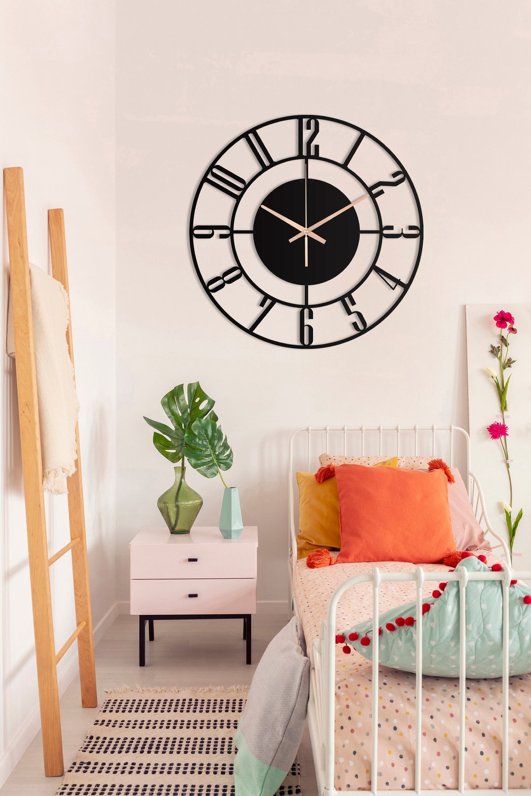 Unique Wall Clock, New Home Gift, Small Wall Clock, Silent Wall Clock ...