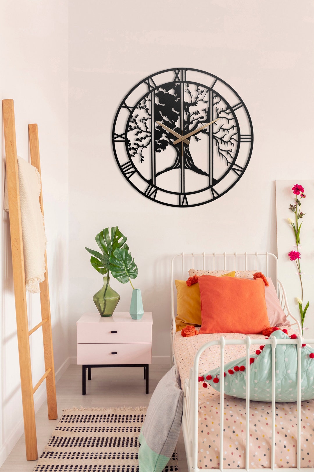 24 Inch Wall Clock, Four Season Wall Clock, Oversized Wall Clock ...
