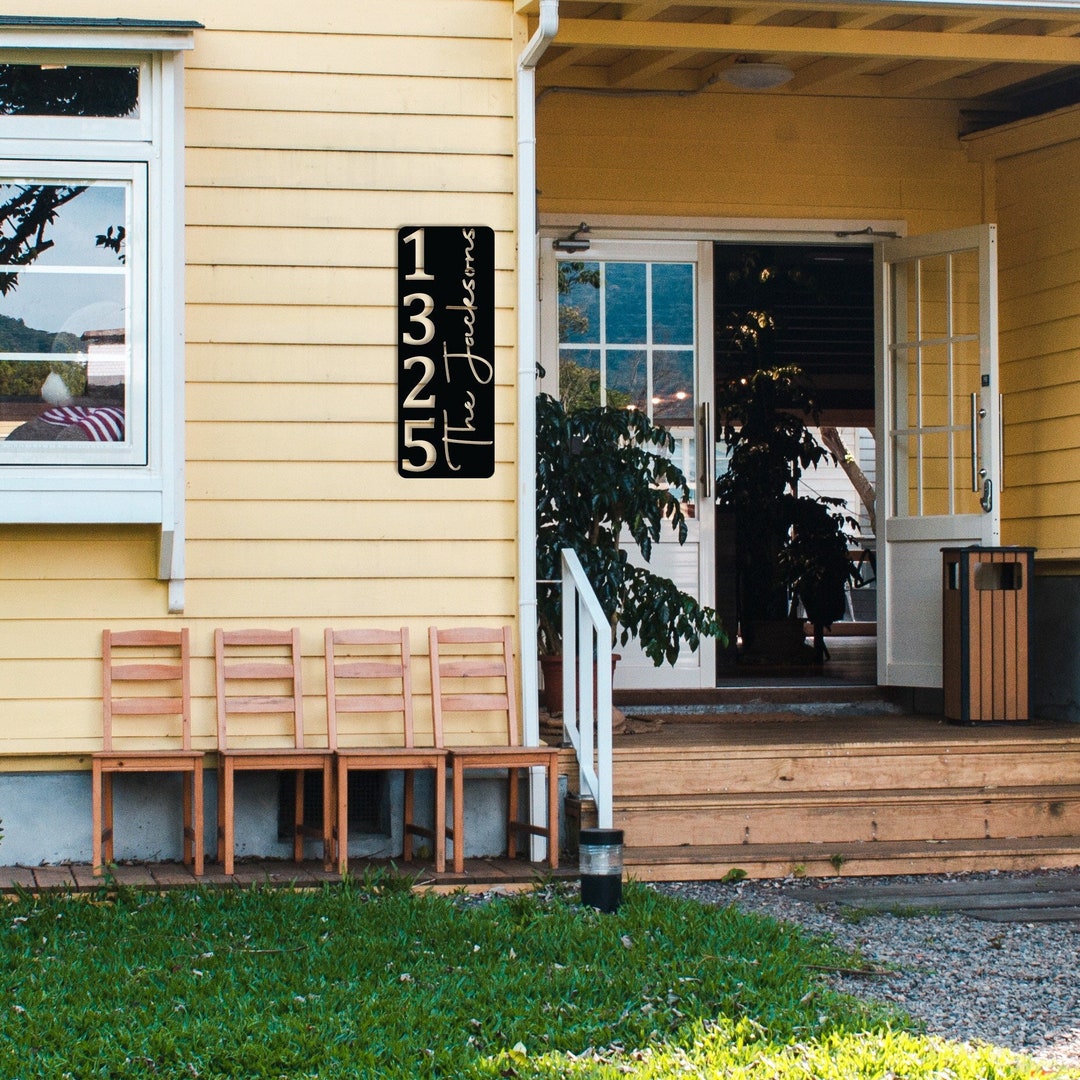 House Name Numbers Signs, Door Numbers Plaques, Custom Wall Decor ...