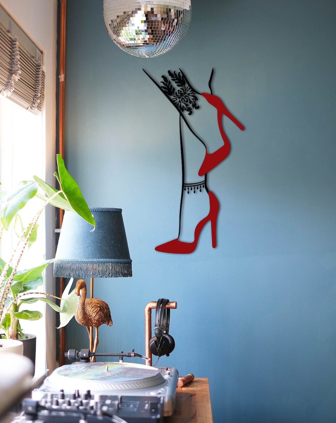 Shoes Wall Decor, Heeled Shoes Metal Wall Decor, Metal Sensual Art ...