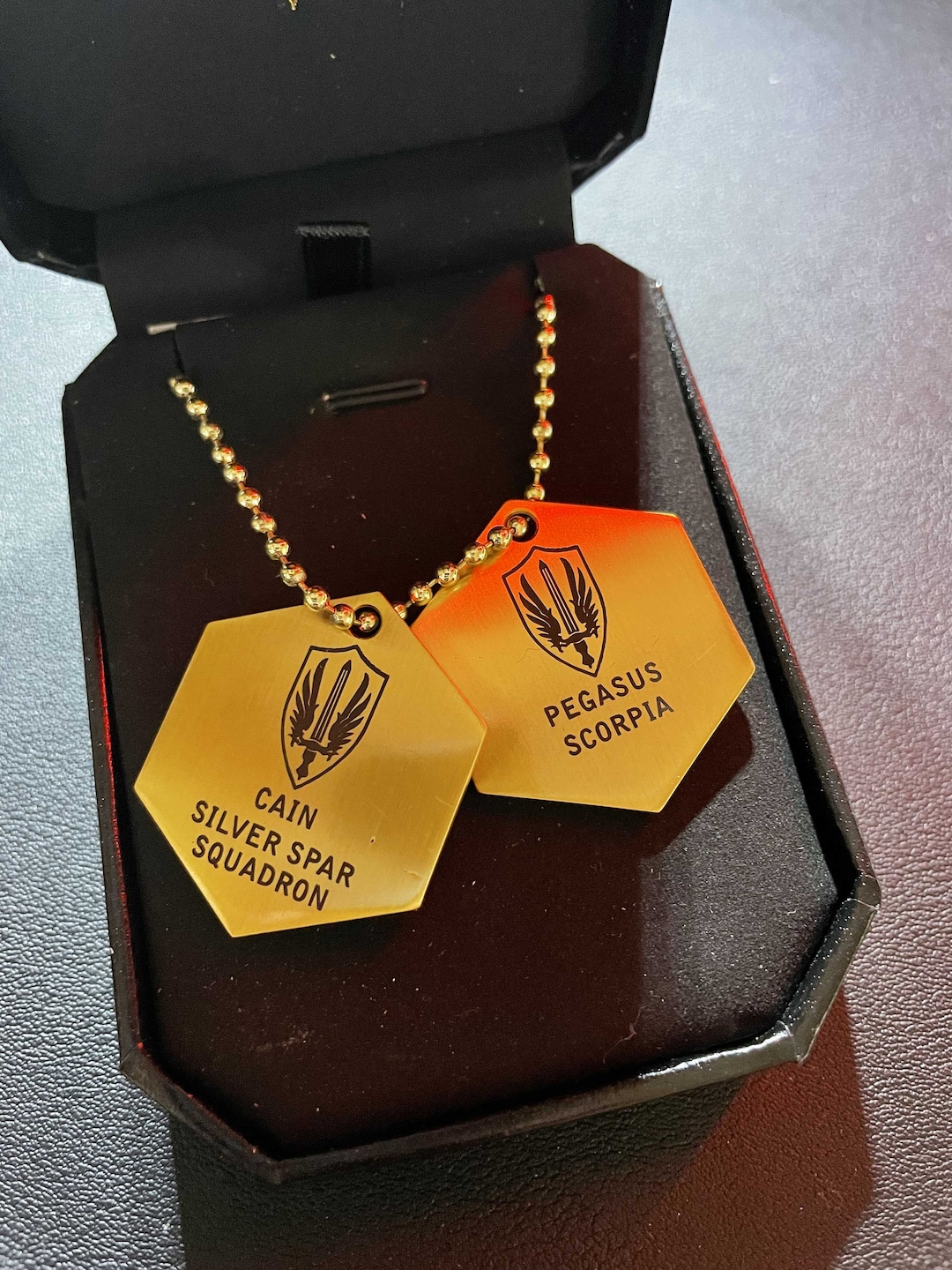 BATTLESTAR PEGASUS Commander Cain Replica Metal Dog Tags - Etsy