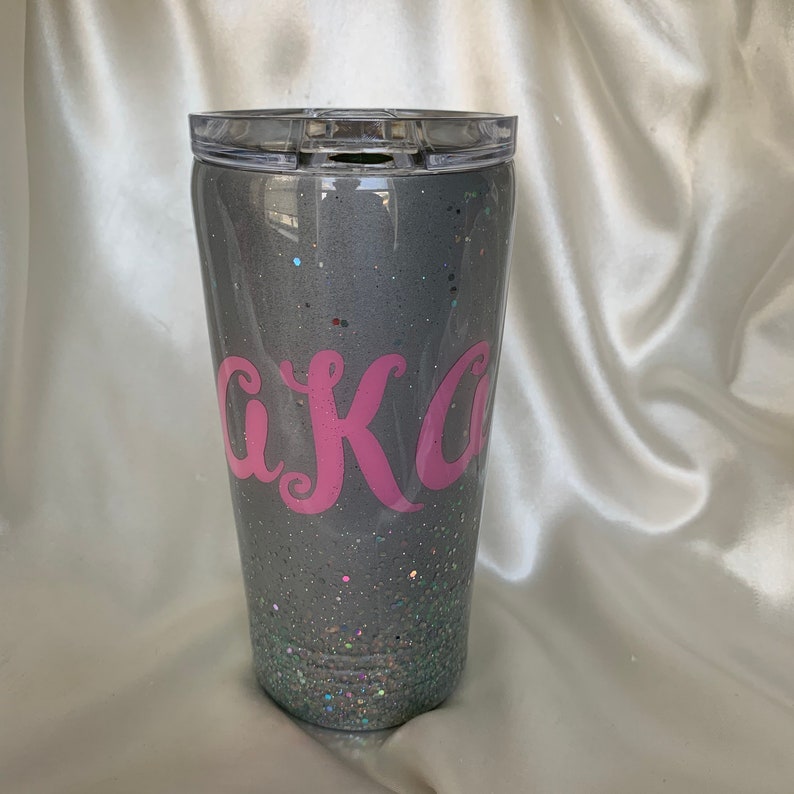 Silver Star Bling Glitter Cup Epoxy personalized Cup With Lid Bling ...