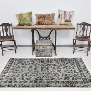 3x6 Area Rug 3x6 WOOL TURKISH VINTAGE Rug 3x6 Vintage Rug Handmade ...