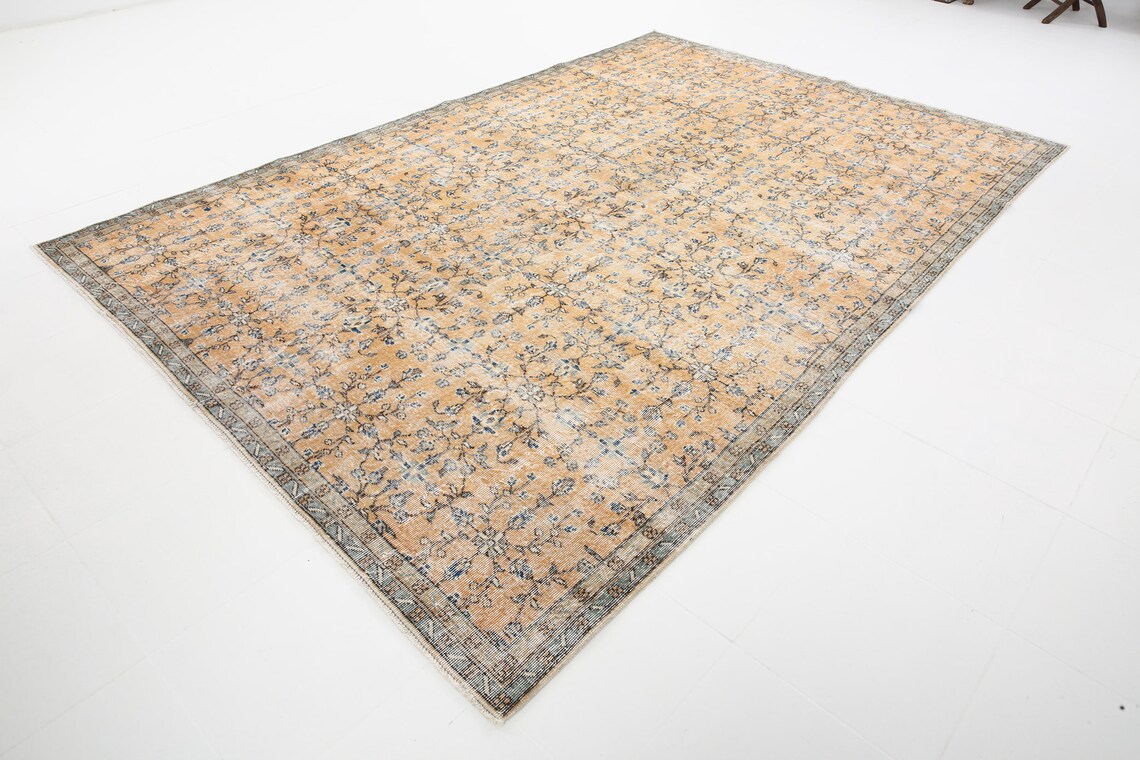 8x12 OVERSIZED TURKISH VINTAGE Rug Oushak Handmade Wool Rug - Etsy