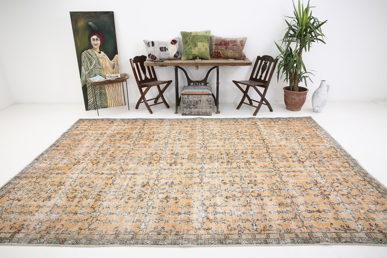 8x12 OVERSIZED TURKISH VINTAGE Rug Oushak Handmade Wool Rug - Etsy