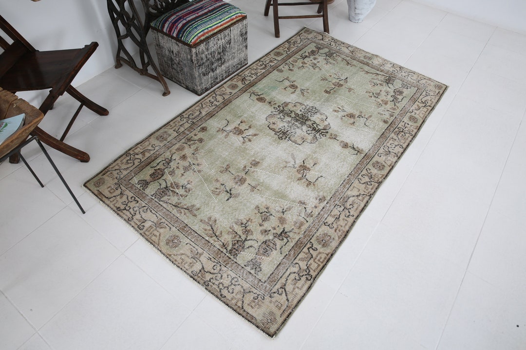 3x6 FADED BROWN RUG 3x6 Turkey Turkish Vintage Rug3x6 Area - Etsy