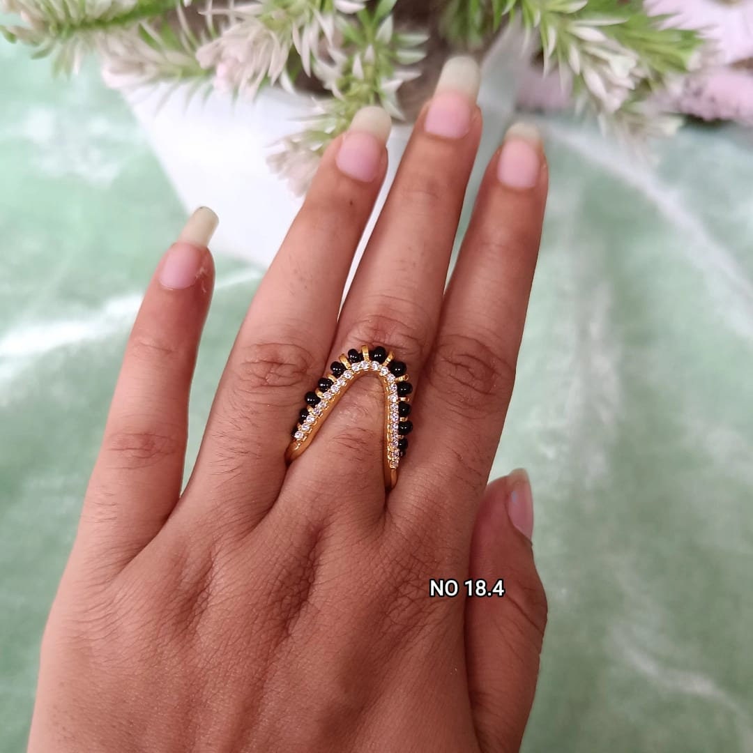 925 Sterling Silber Mangalsutra Vanki Ring Stapelring V Formiger Edelstein Ring Silber Vanki Ring Geschenk fur sie Ehering Etsy