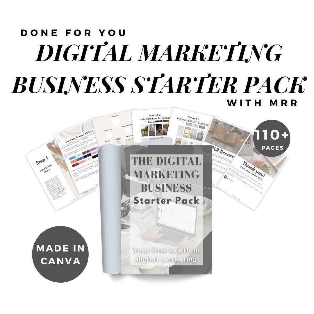 Done for You Digital Marketing Business Starter Pack With Master Resell ...