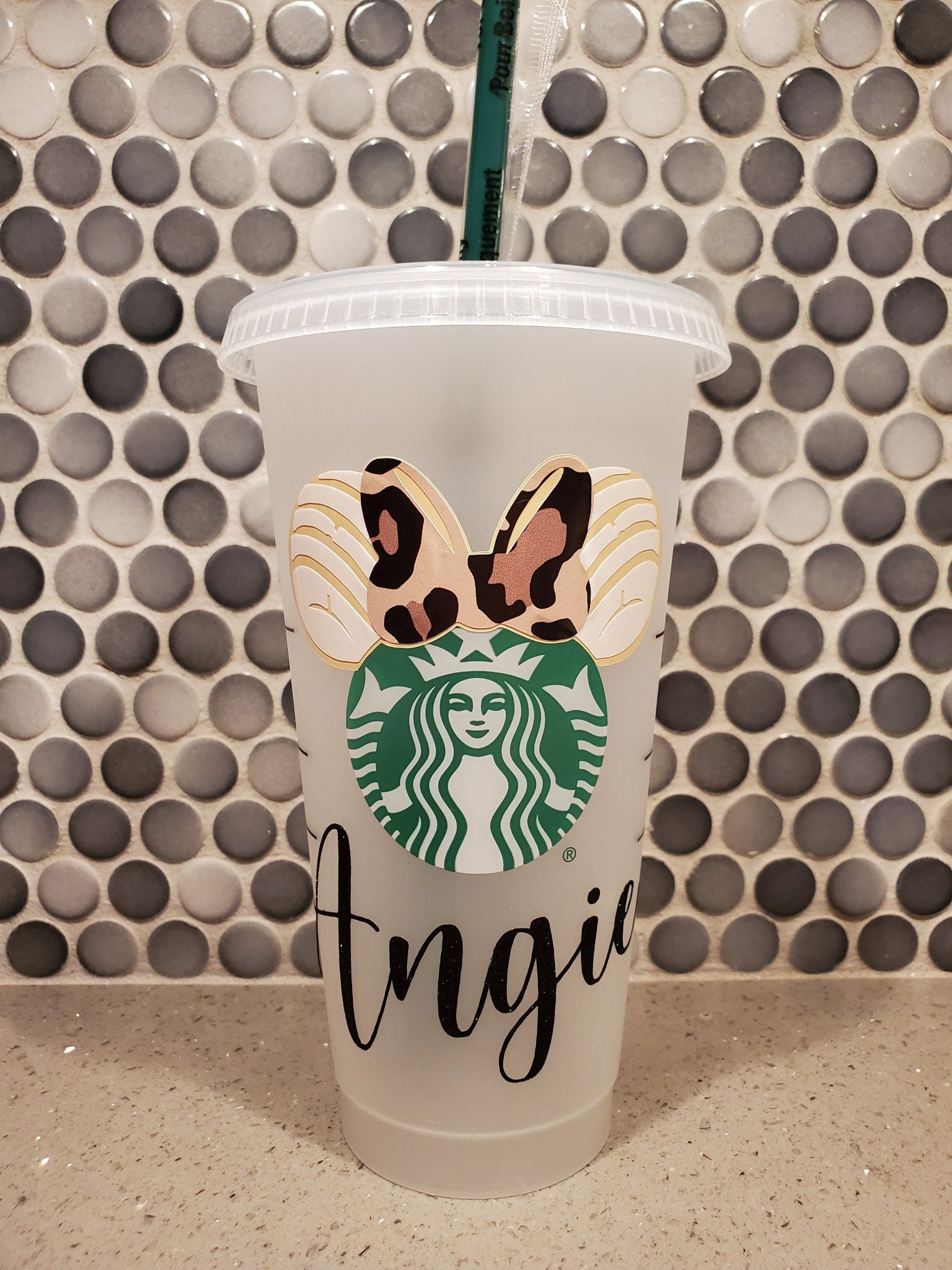 Minnie Concha Ears Cold Cup - Etsy