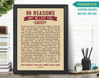 Personalised 10 Reasons Why You Are the Best Dad Tin - Etsy