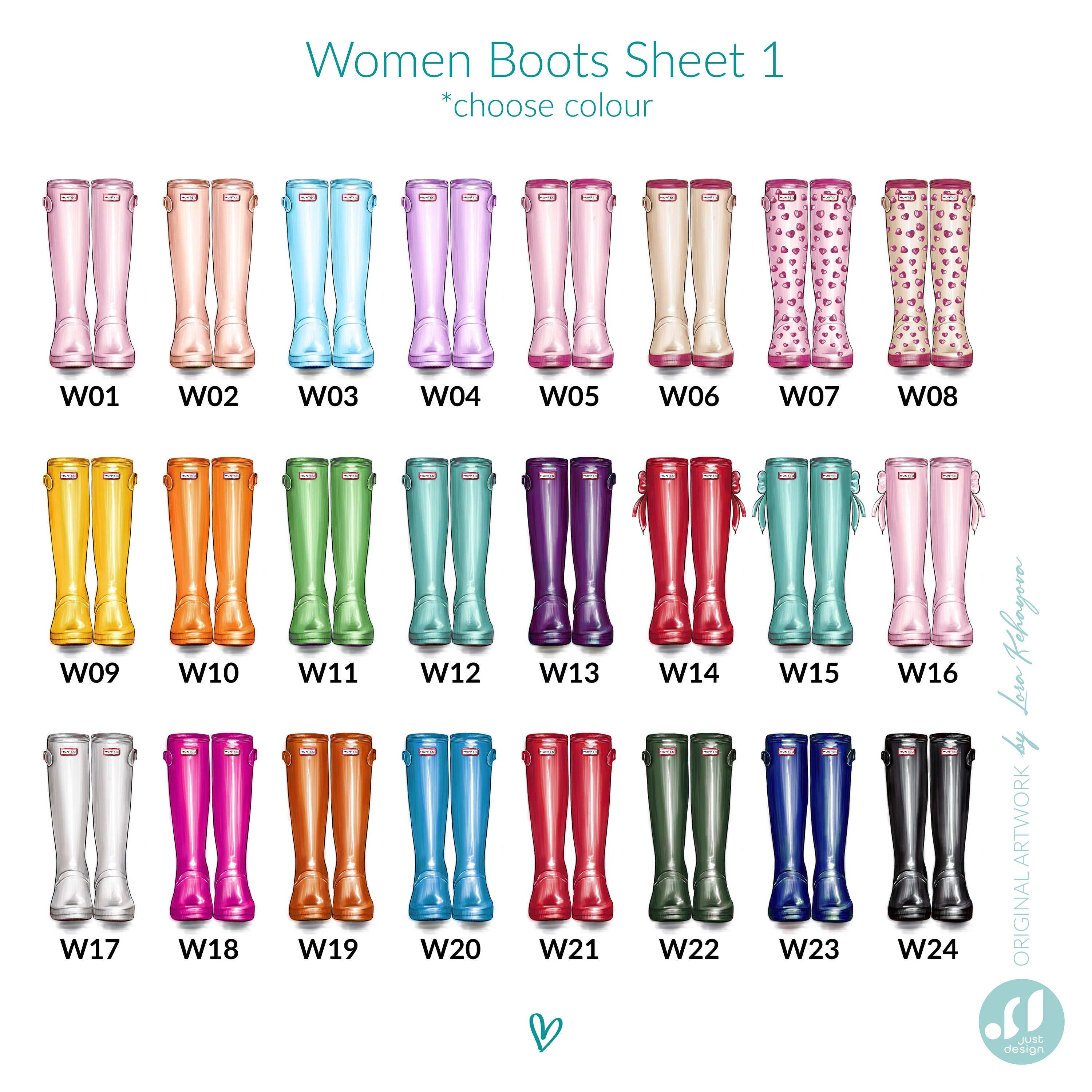 Custom Welly Boots, Wellies, Personalized Gifts, Family Gifts Print ...