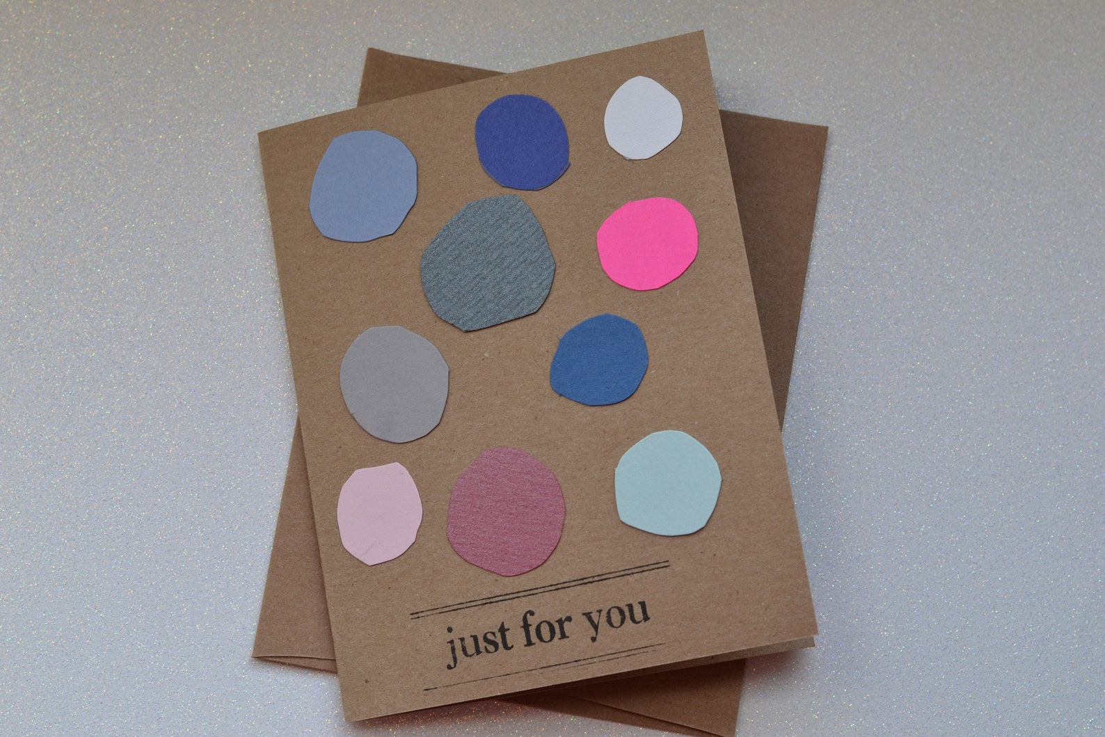 Just For You Multicolored Greeting Card | Etsy