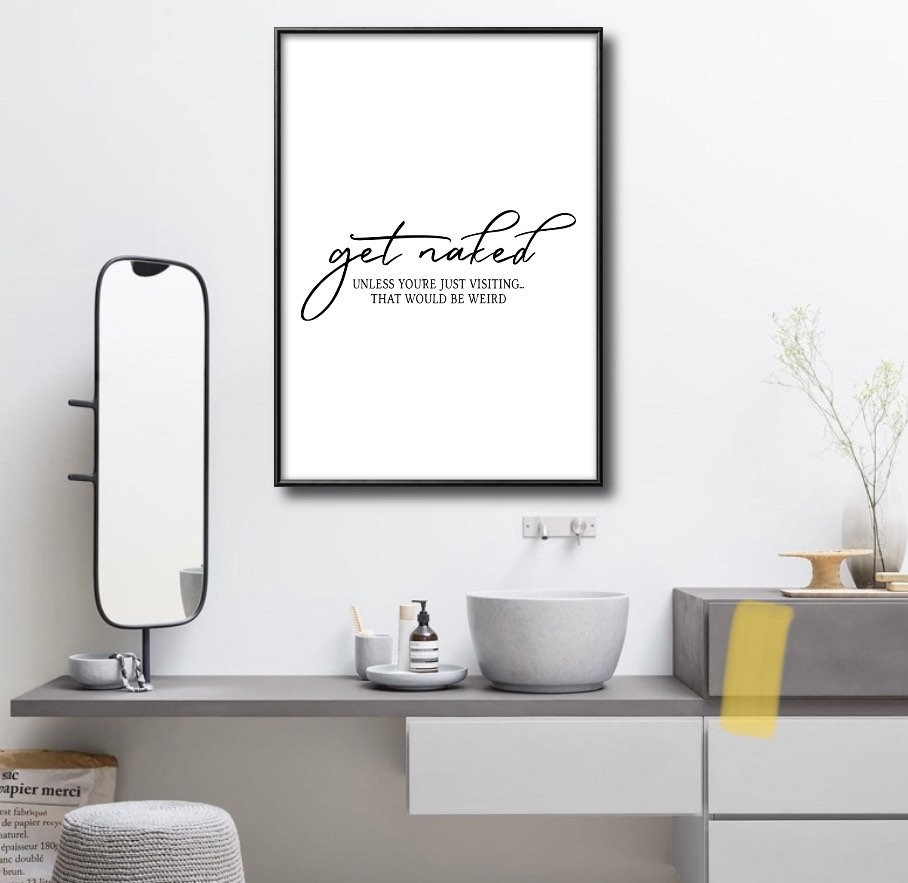 Lustige Badezimmer Wandkunst Drucke für Badezimmer Wandkunst | Etsy