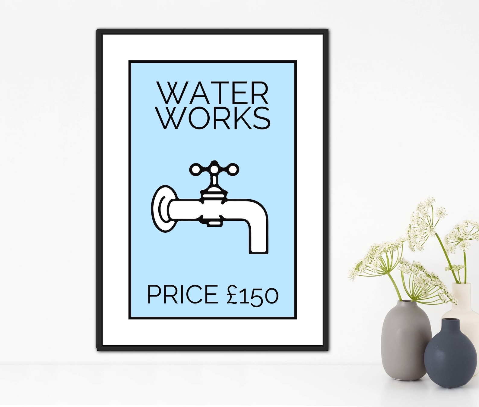 Waterworks Bathroom Print Bathroom Decor Bathroom - Etsy