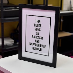 Sarcastic Humor Quote Print: Funny Home Welcome Sign - Etsy UK