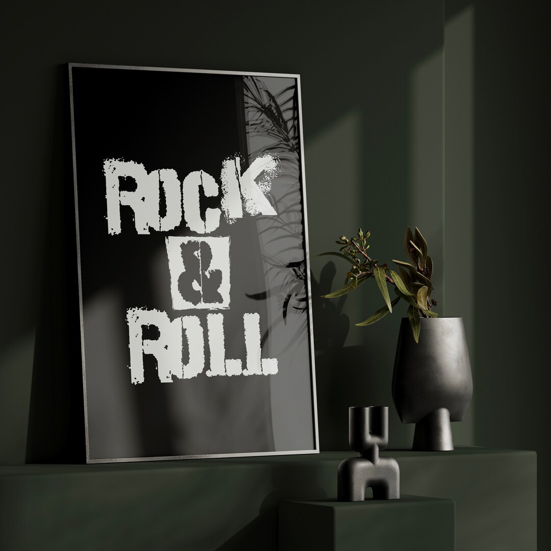 Rock & Roll, Rock Prints, Pink Prints, Black Prints, Alternative Wall ...