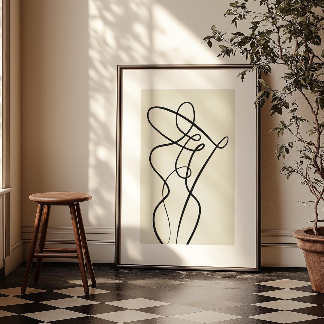 Line Art, Simple Art, Neutral Prints, Bedroom Prints, Lounge Prints ...