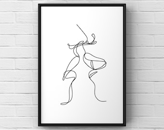 8x10 Line Art | Etsy