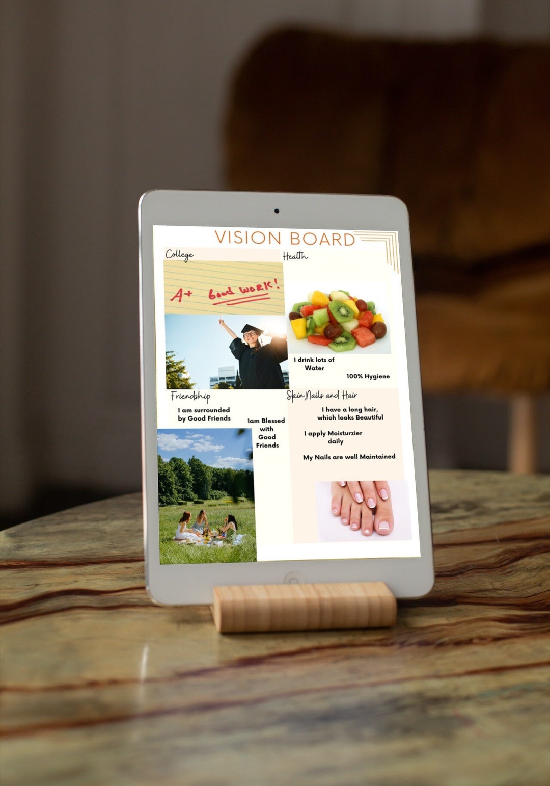 Easy Vision Board 2024,A4 Size,pdf,digital Download, Vision Board for ...