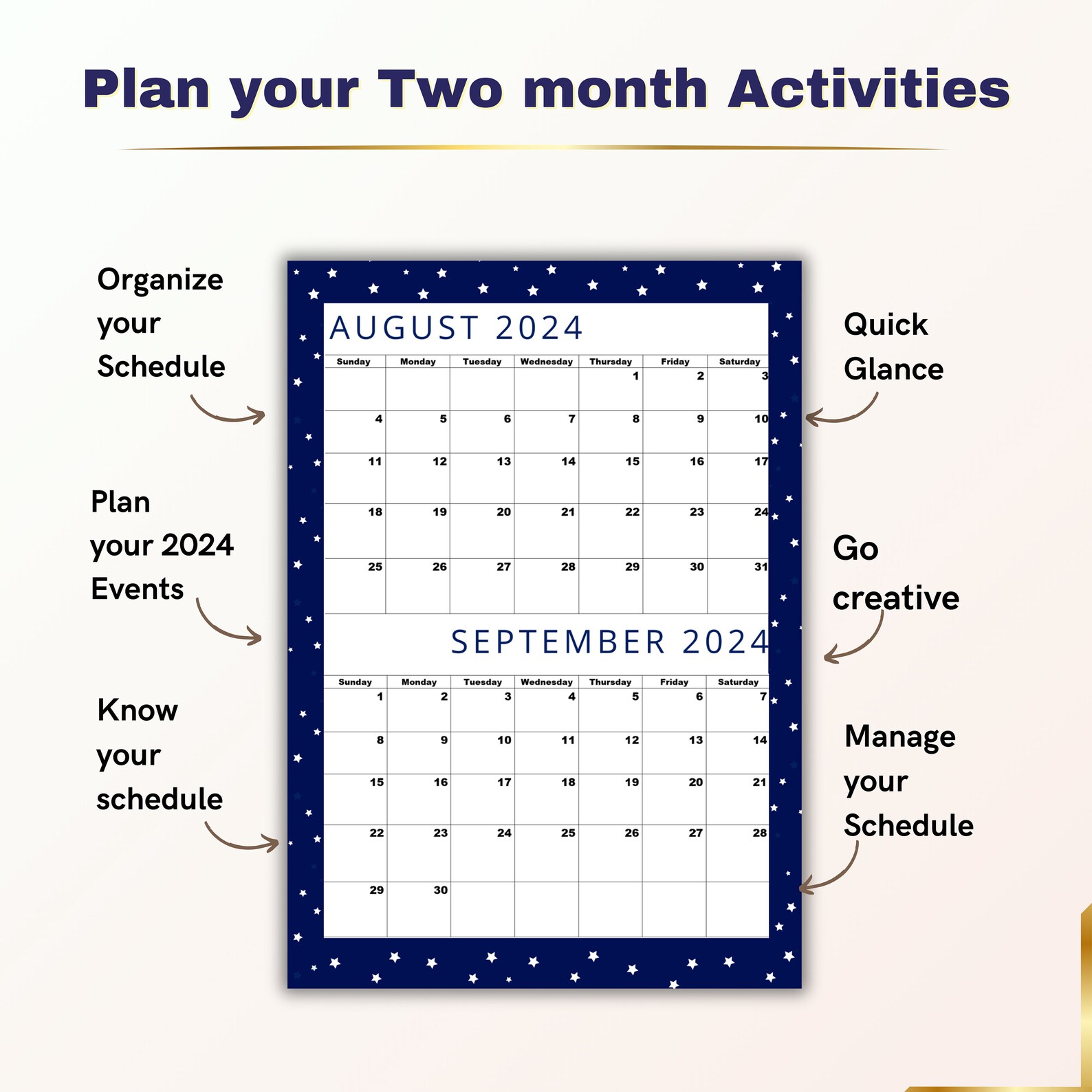 Buy August 2024 Calendar,september 2024 Calendar,august 2024 Sep 2024 ...