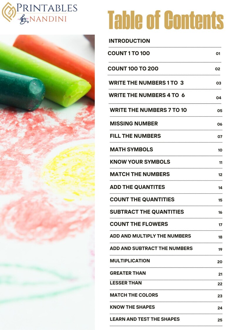 Number Buddies Math Worksheets for Kids | Fun Early Learning Printable ...