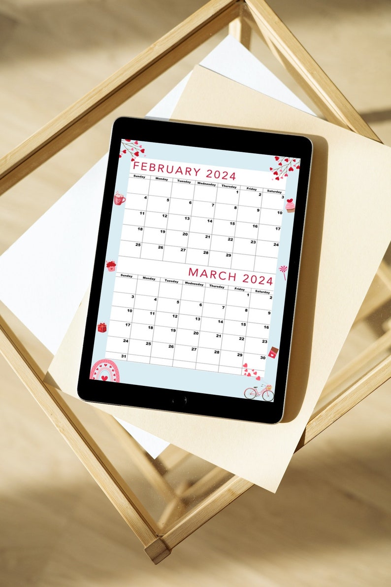 Buy February 2024 Calendar,march 2024 Calendar, Feb Mar 2024 Calendar ...