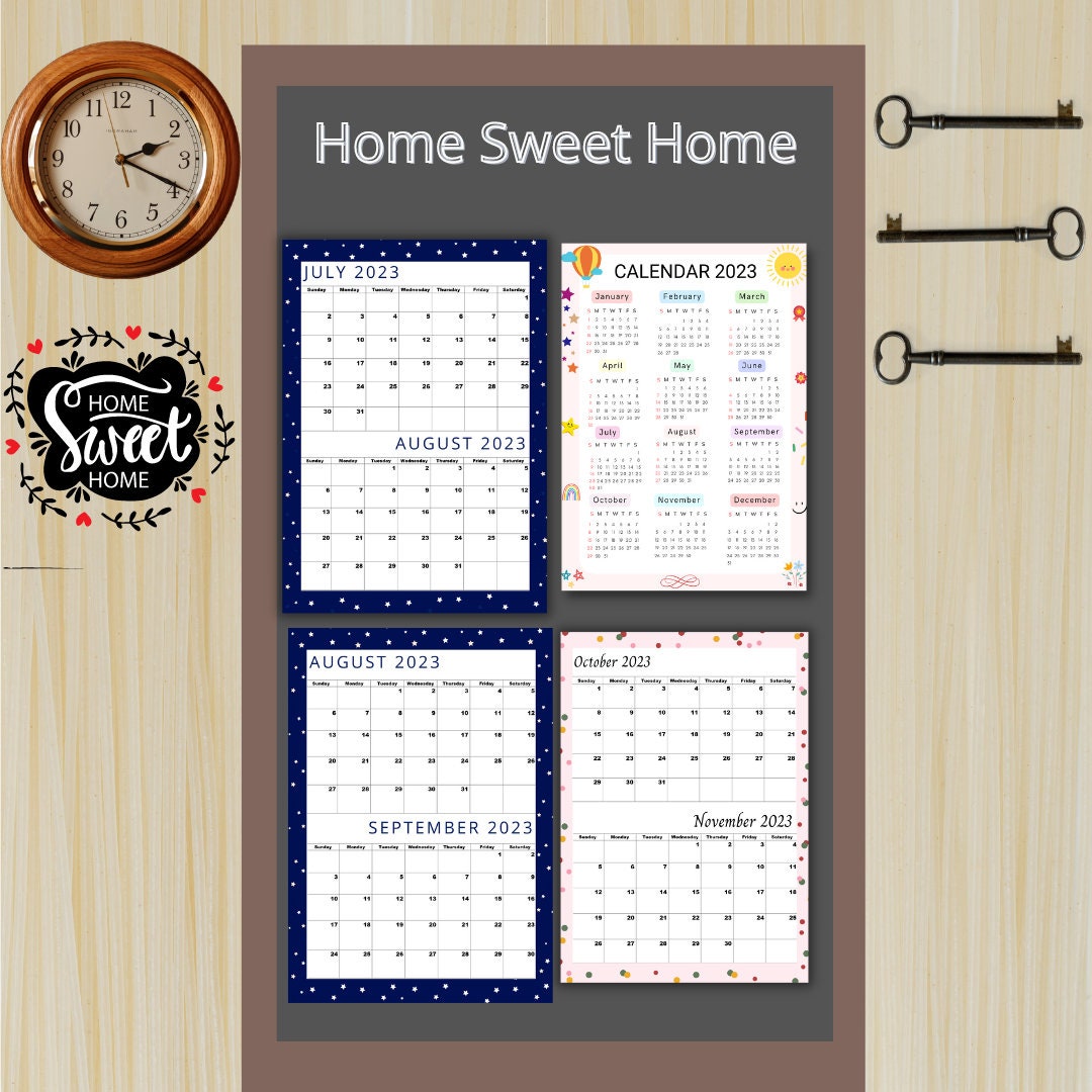 July 2023 Calendaraugust 2023 Printabletwo Month One - Etsy Australia July 2023 Calendaraugust 2023 Printabletwo Month One - Etsy Australia