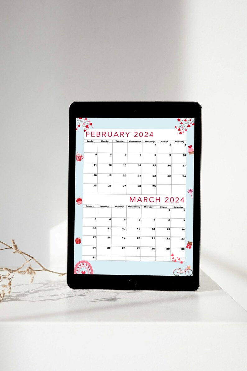 Buy February 2024 Calendar,march 2024 Calendar, Feb Mar 2024 Calendar ...