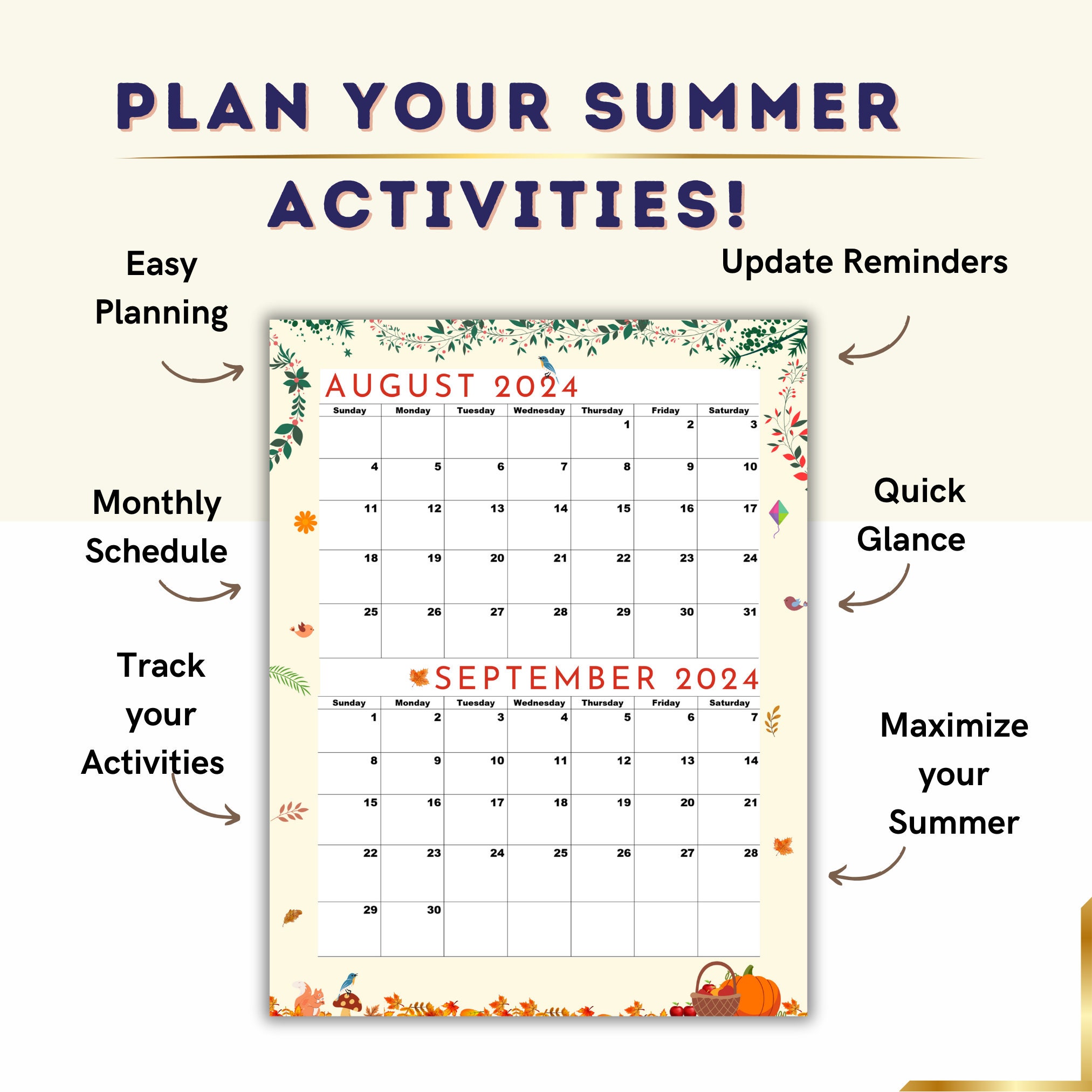 August 2024 Calendar,september 2024 Calendar,2024 Calendar,fillable ...