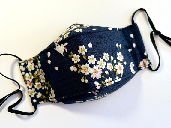 Usagi Bunny Rabbits 3D Origami Face Mask W Nose Wire in Dark | Etsy