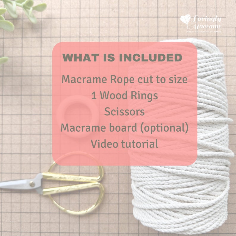 DIY Kit Macrame Plant Hanger, Macrame for Beginner, Step by Step Guide ...