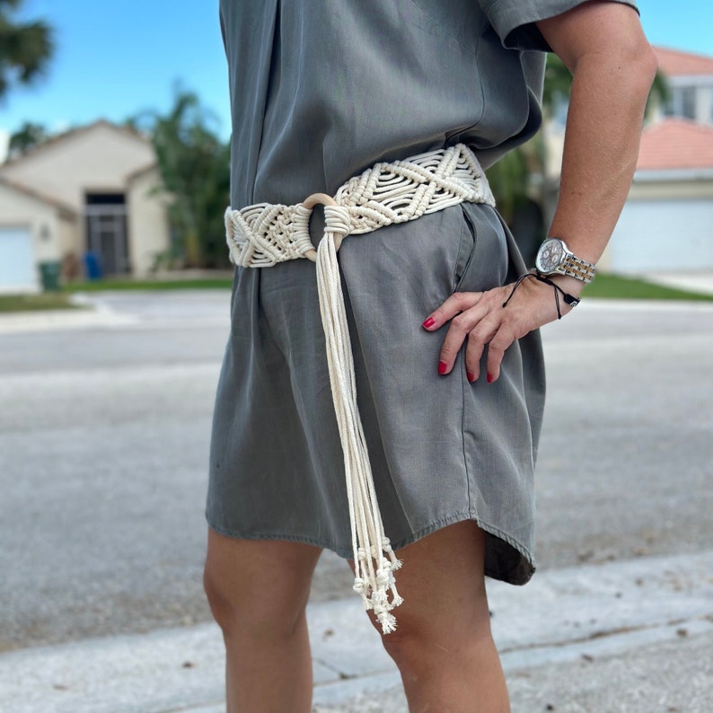 Macrame Belt, Woven Belt, Hippie Belt, Boho Belt, Retro Belt, Rope Belt ...
