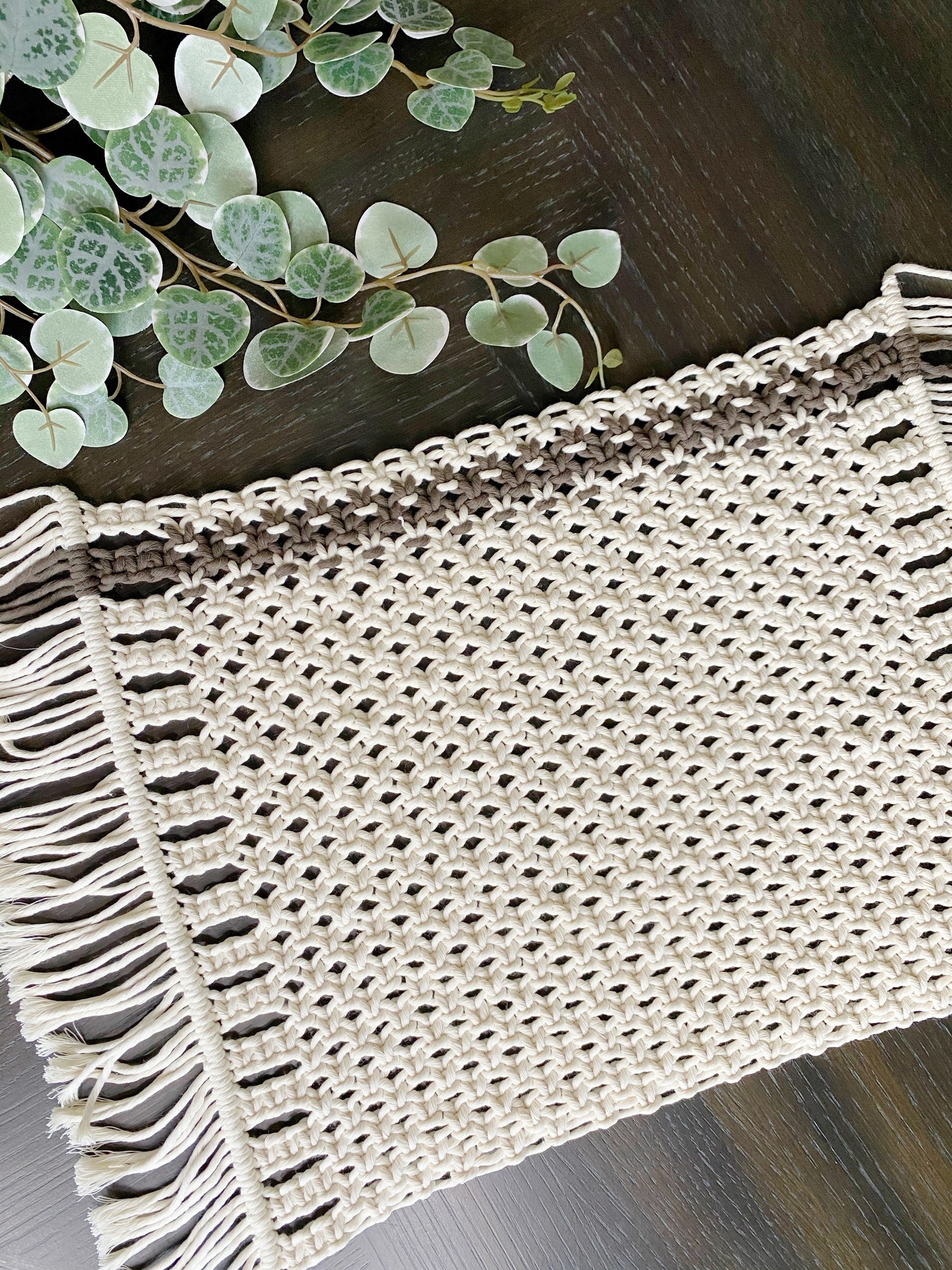 Macrame Placemat | Boho Placemat | Macrame Hot Pads | Macrame ...